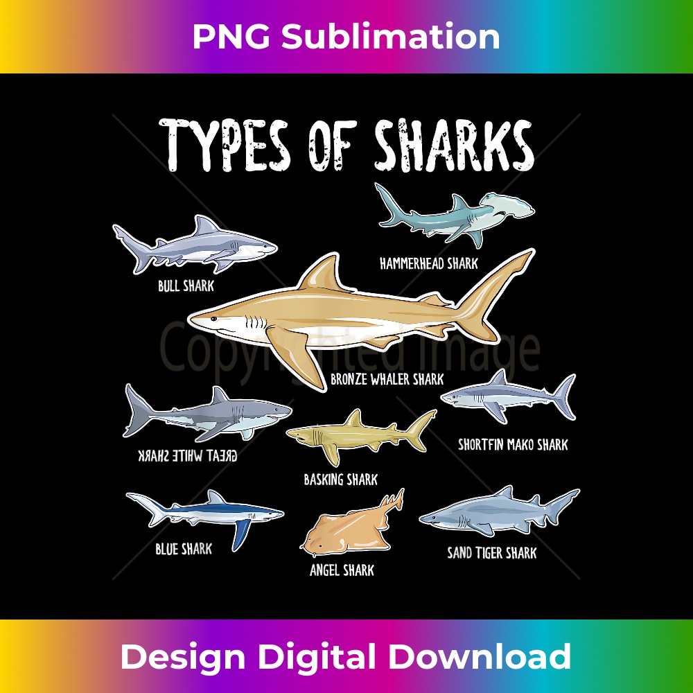 9 Types of Sharks Lover Educational Marine Biology Shark - B | Inspire ...
