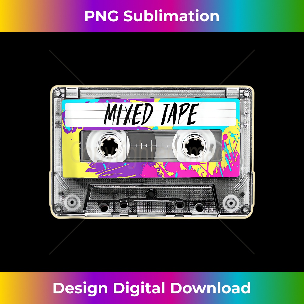 80s Paint splash Cassette Tape Vintage Mix tape - Urban Subl - Inspire Uplift