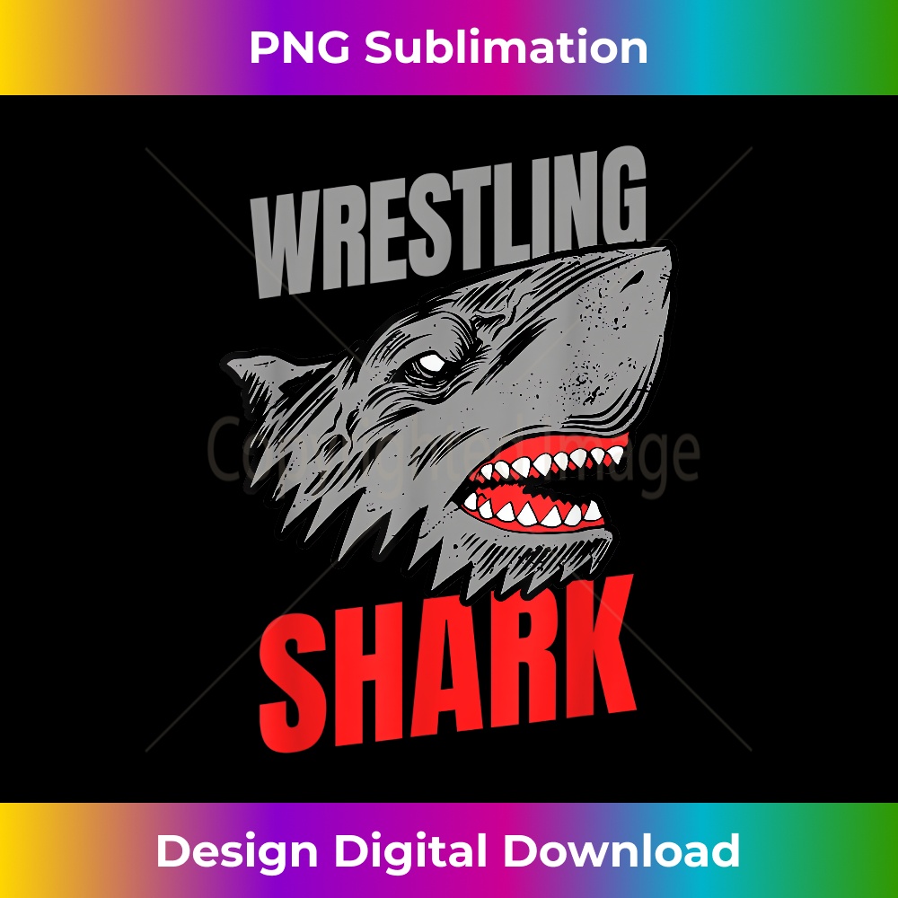 Wrestling Shark - Wrestler - Artisanal Sublimation PNG File | Inspire ...