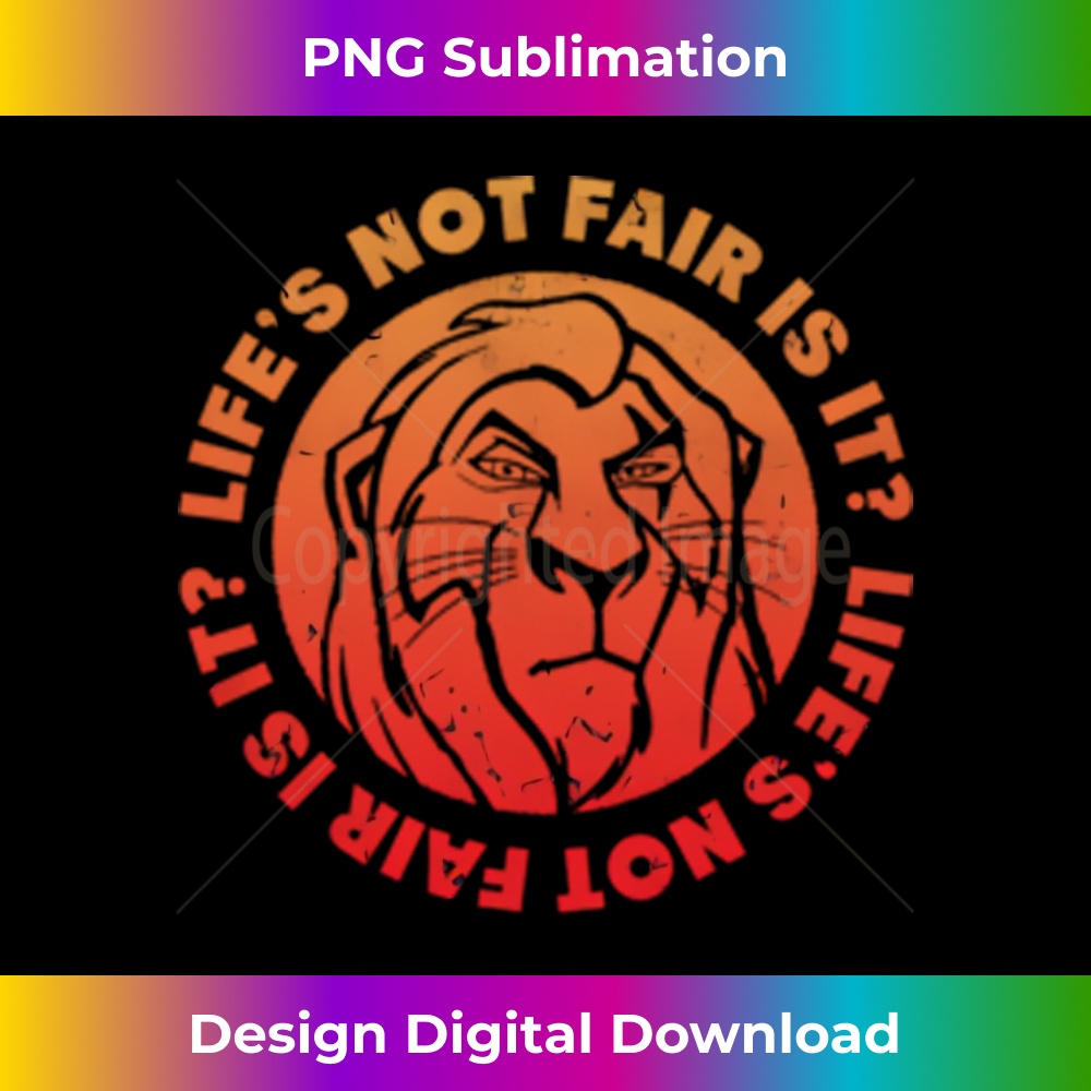 Disney Villains Scar Life's Not Fair Is It - Futuristic PNG - Inspire ...