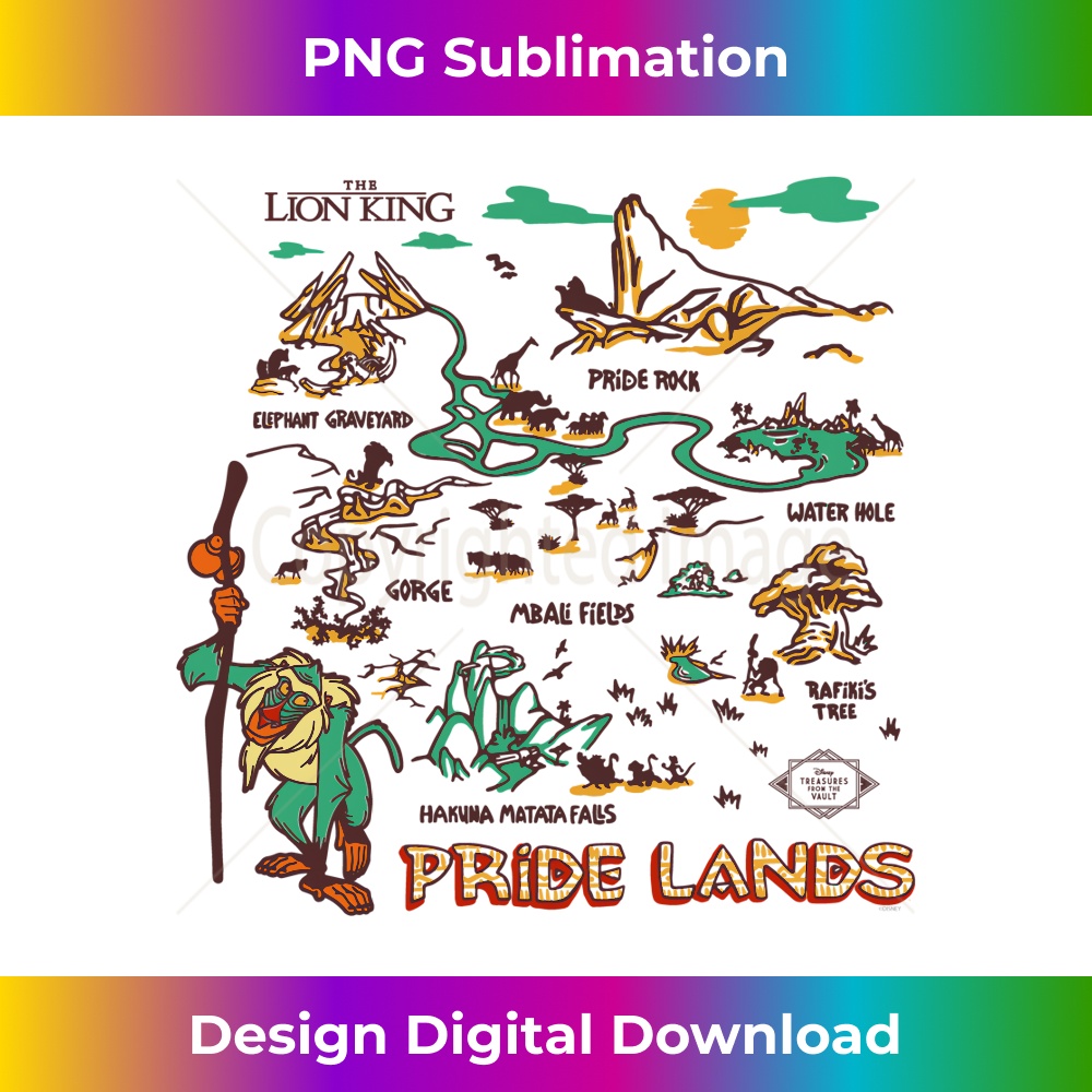 Disney The Lion King Rafiki Pride Lands Map - Sophisticated | Inspire ...