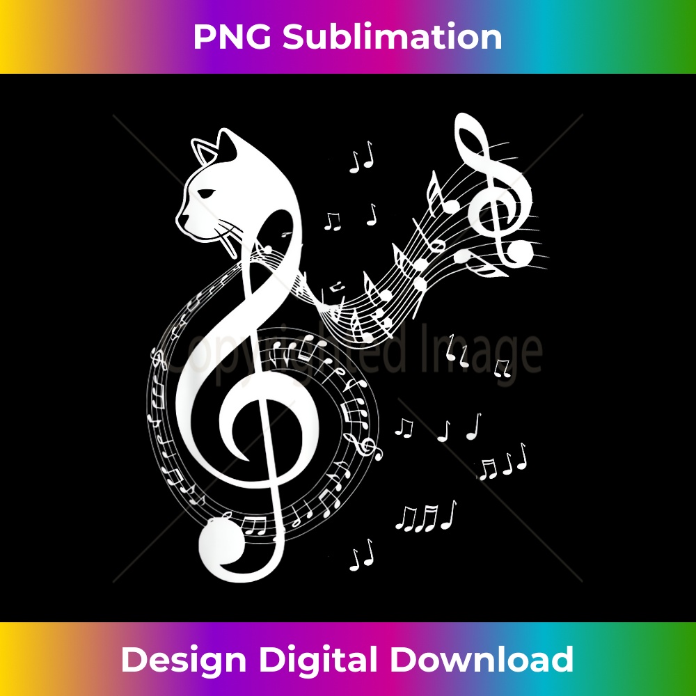 Music & Cats Lover Treble Clef Funny Cat Music Notes - Sophi | Inspire ...