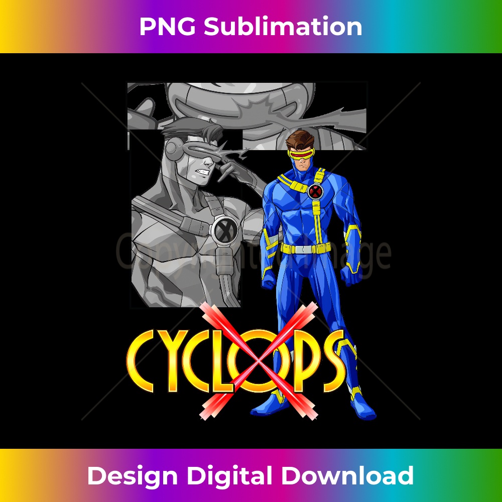 Marvel X-Men Cyclops Collage Panel Logo - Deluxe PNG Sublima | Inspire ...