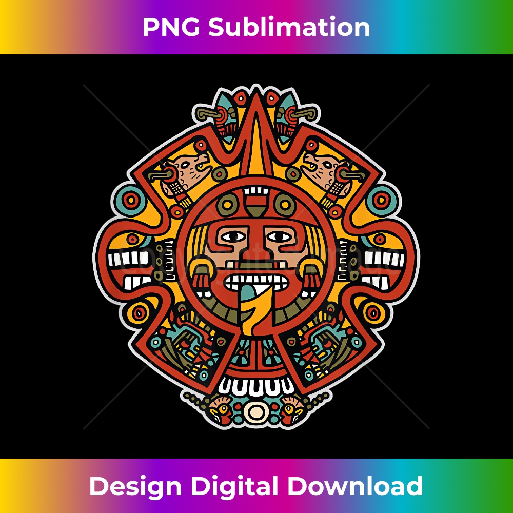 Mexico Aztec Calendar - Azteca Sun Stone - Vibrant Sublimati - Inspire ...