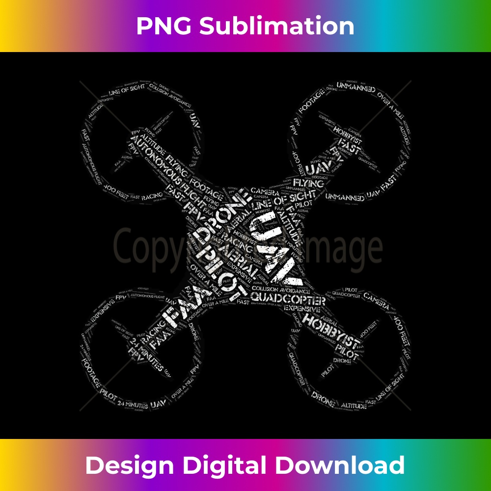 Quadcopter Drone Pilot Word Art - Sublimation-Optimized PNG | Inspire ...