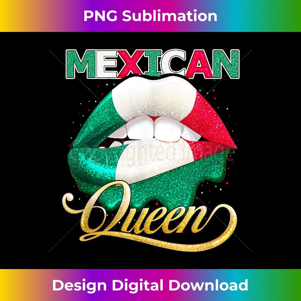 Mexican Flag Lips Girls Mexican Queen Mexico - Classic Subl | Inspire ...