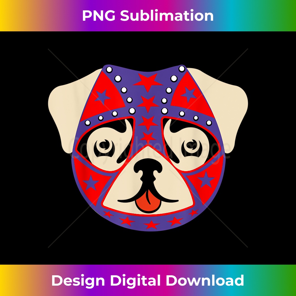 Lucha Libre Pug With Luchador Wrestling Mask - Sublimation-O | Inspire ...