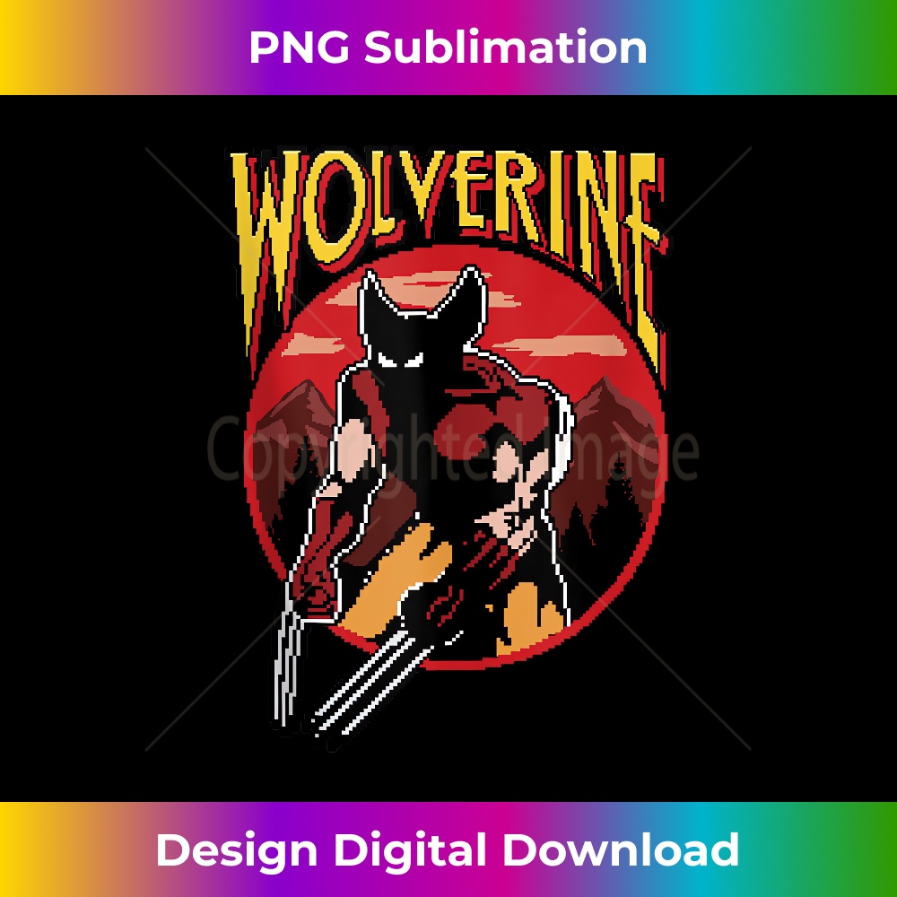 Marvel X-Men Wolverine Retro Video Game Circle Portrait Logo | Inspire ...