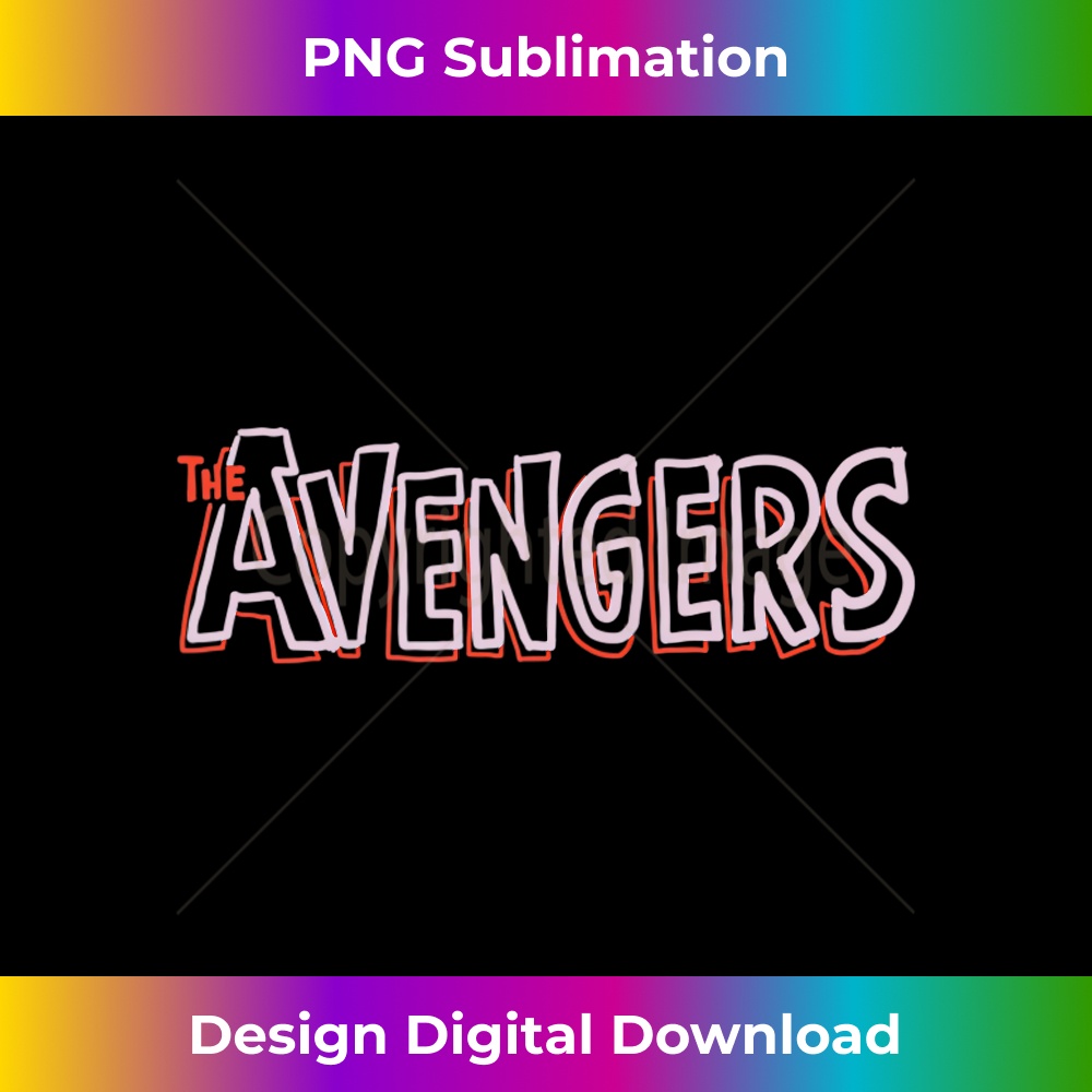 Amazon Essentials s MARVEL HAND-DRAWN AVENGERS LOGO - Edgy S | Inspire ...