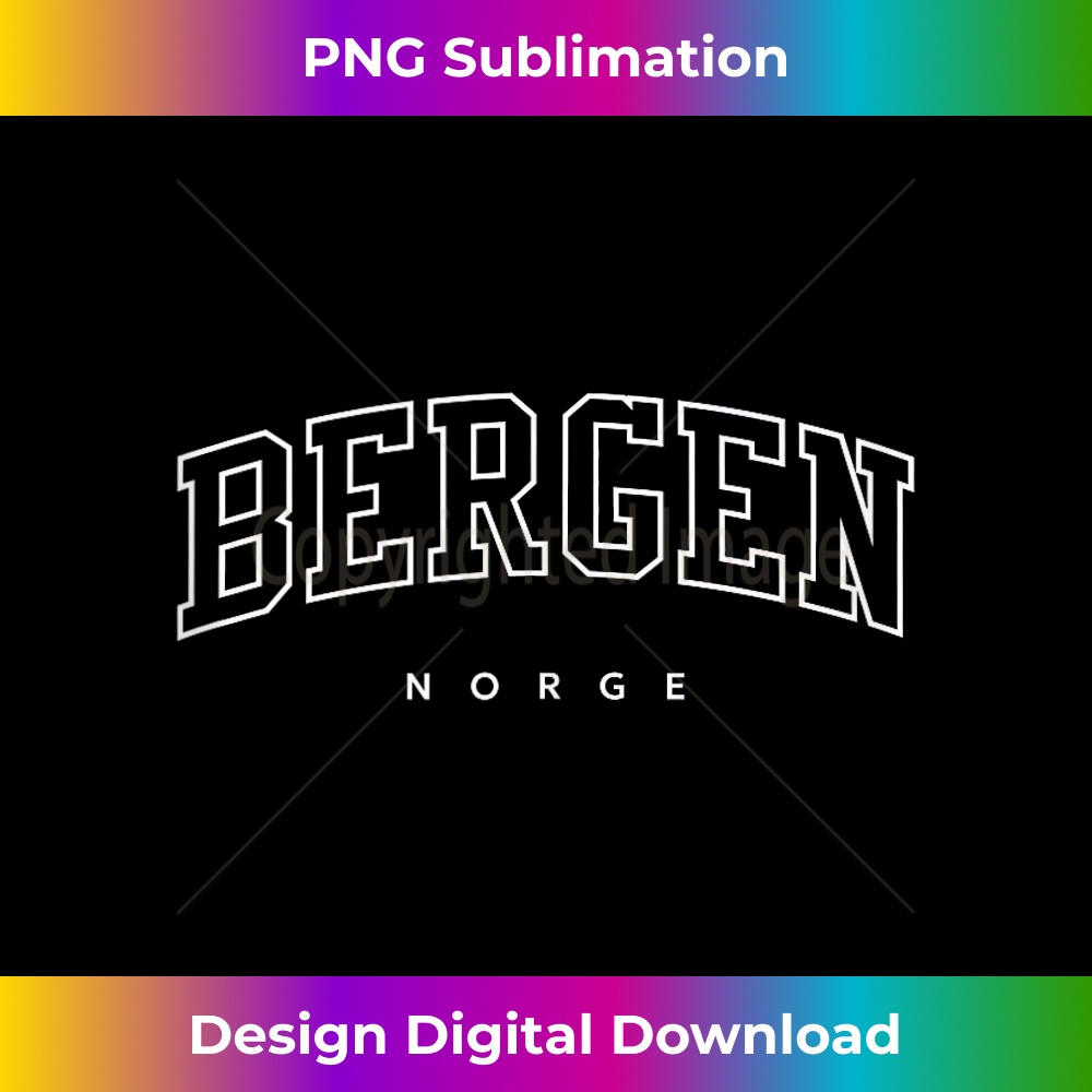 Bergen Norway Trendy Varsity Athletic Style - Classic Sublim | Inspire ...
