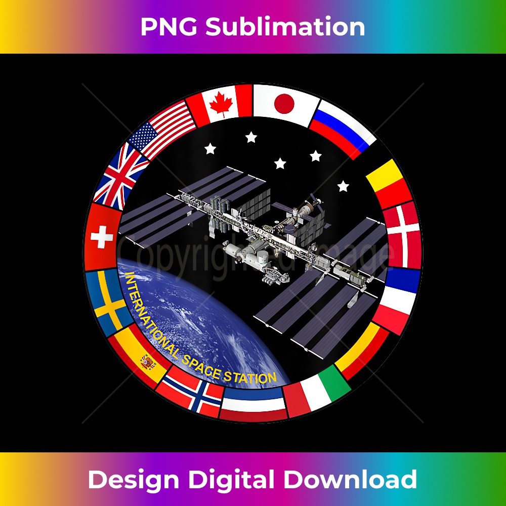 International Space Station - ISS Flag Logo - Timeless PNG S | Inspire ...