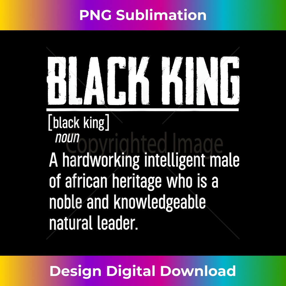 Mens African Pride Black History Month Black King Definition | Inspire ...