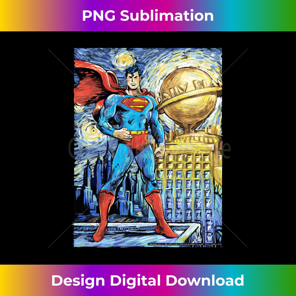 DC Comics Superman Starry Night - Contemporary PNG Sublimati | Inspire ...