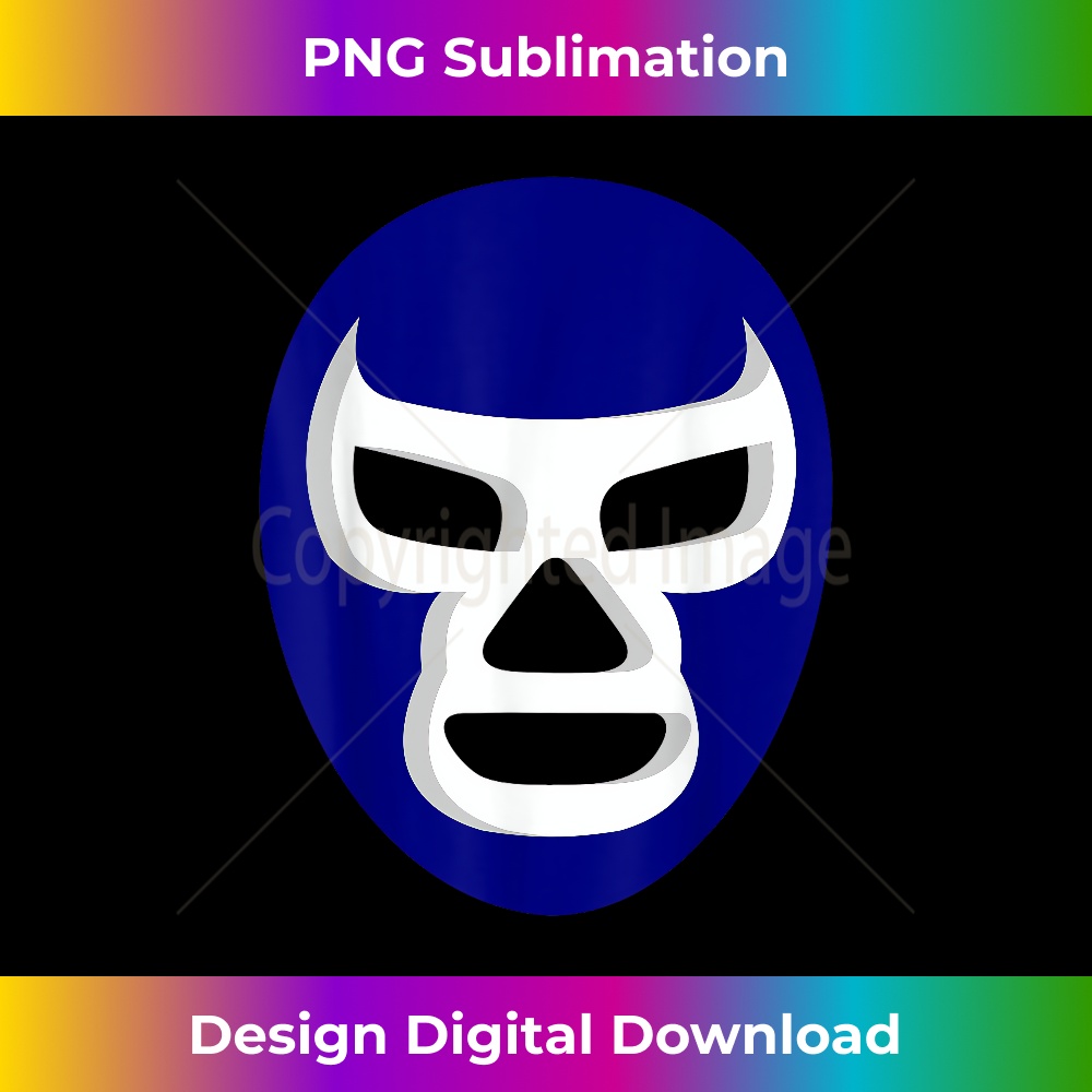 Lucha Libre Mask Mexican Wrestler Blue Demon - Artisanal Sub | Inspire ...