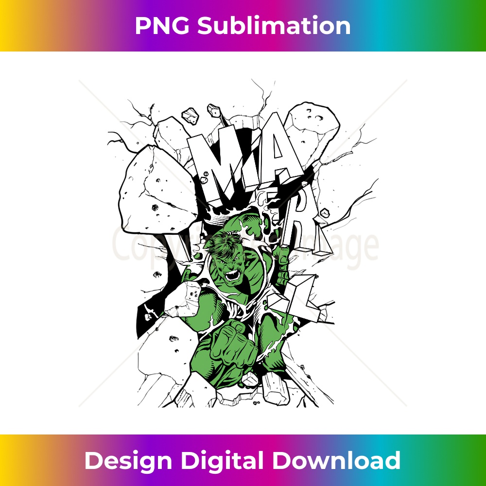 Marvel Comics Retro Classic Hulk Smash Through Wall - Bespok | Inspire ...