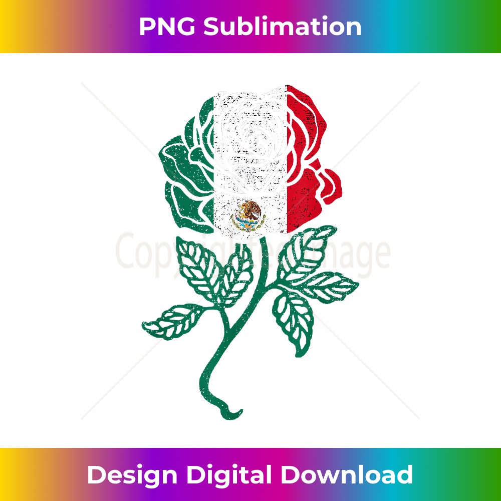 Mexico Rose Flower Mexico Flag Mexican - Minimalist Sublimat - Inspire ...