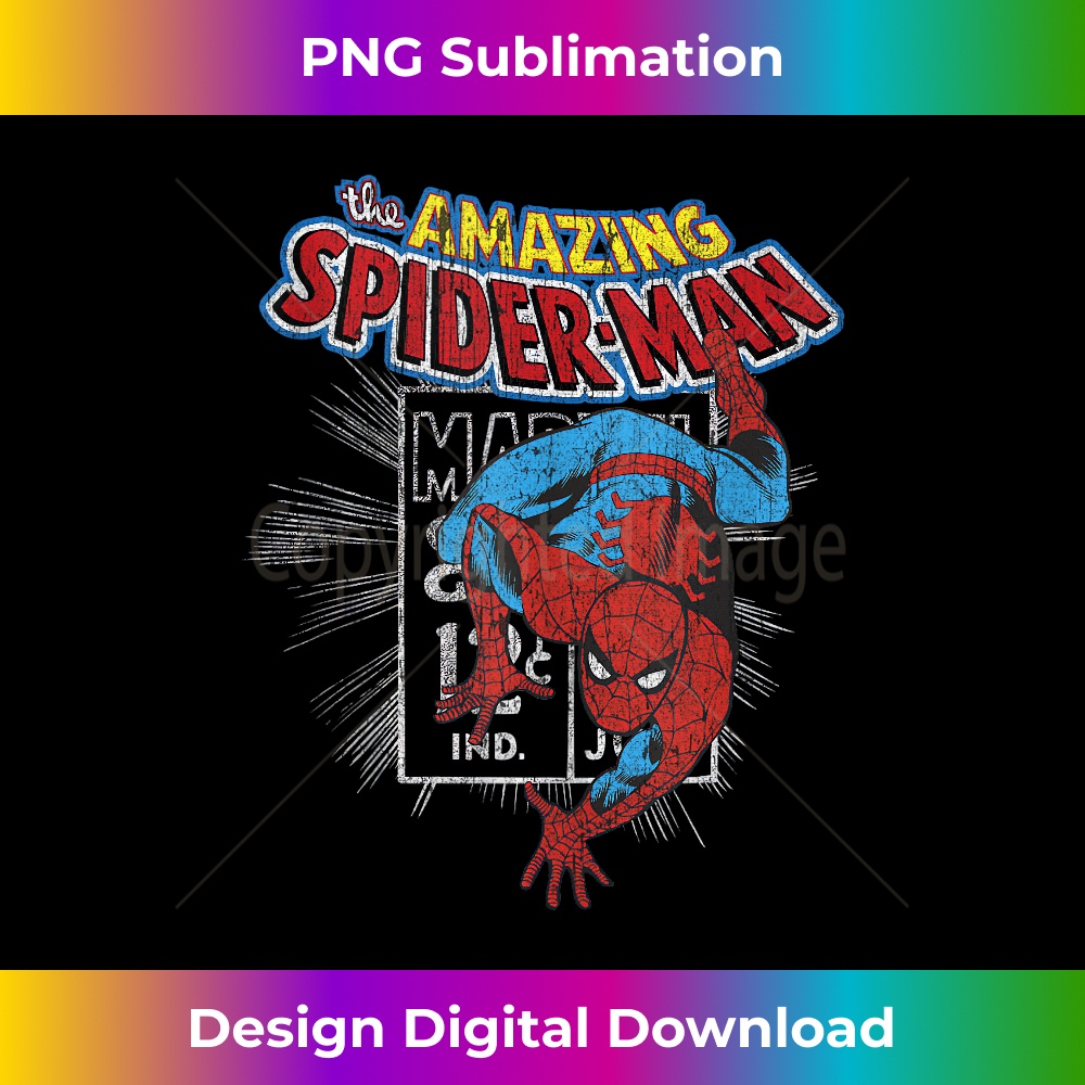 Marvel Spider-Man Crawling Vintage Comic Price Portrait - Ar | Inspire ...