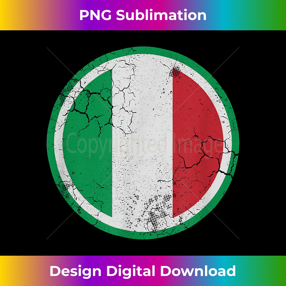 Italian Flag Circle Design Italia Italy Family Vintage Fade | Inspire ...
