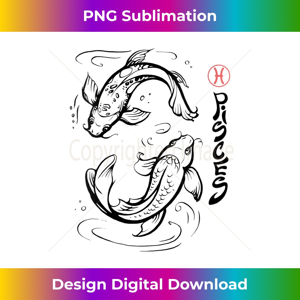 s Zodiac Pisces Astrology Star Sign Graphic Japanese Koi Fis | Inspire ...