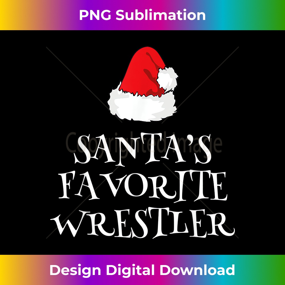 Santa's Favorite Wrestler Funny Christmas Hat Wrestling - Cr | Inspire ...