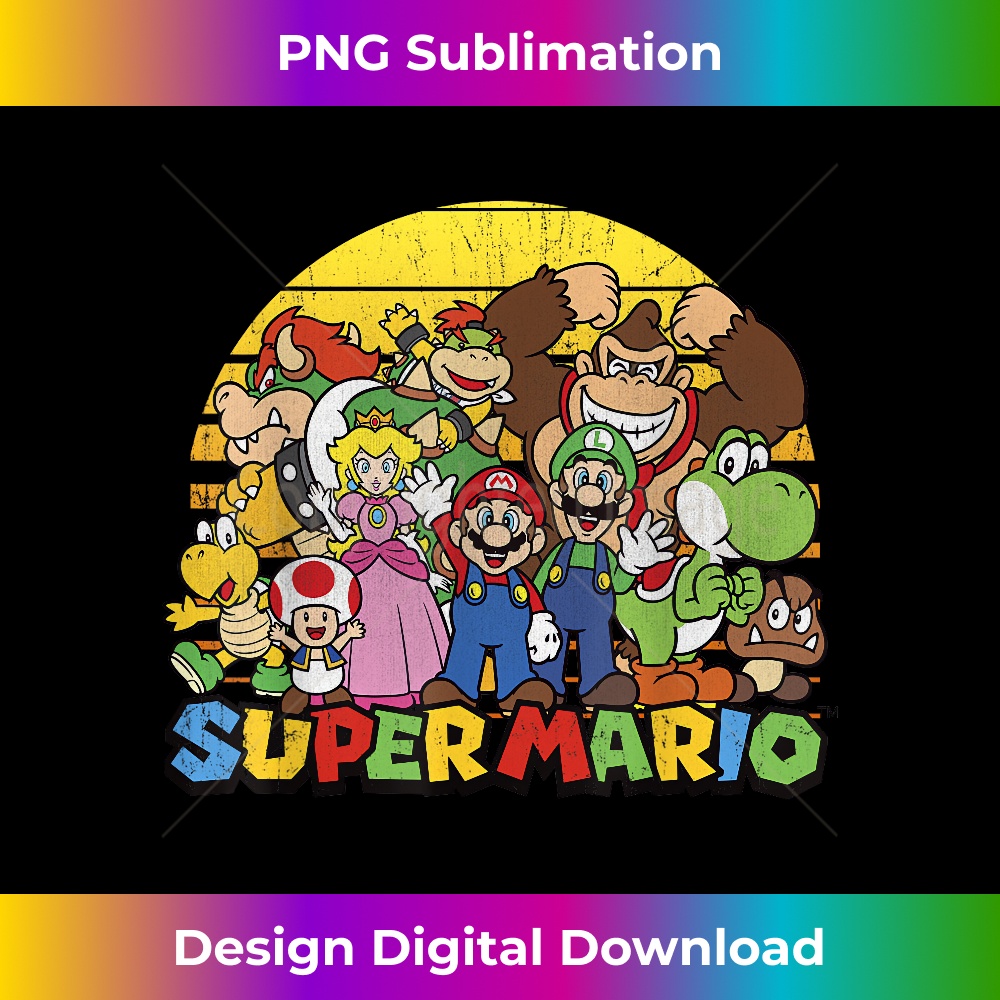 Nintendo Super Mario Group Portrait Vintage - Bespoke Sublim | Inspire ...