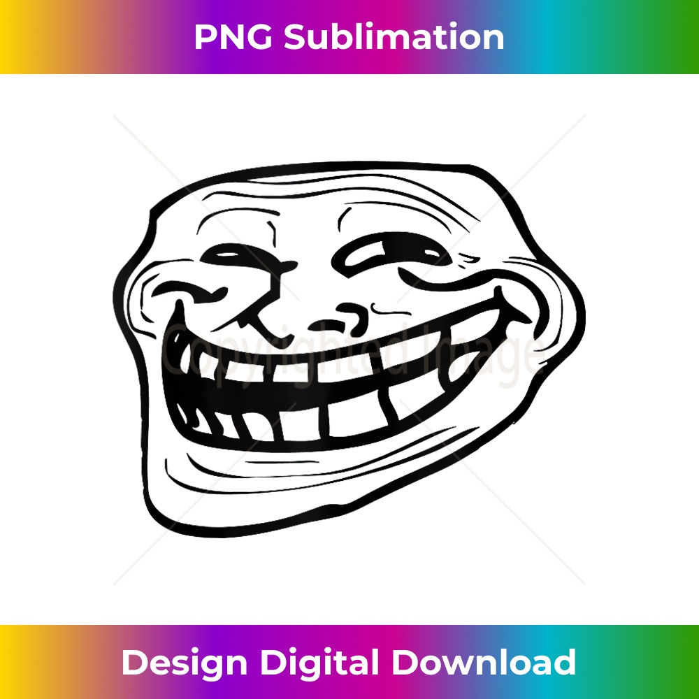 Funny Troll Face Nerd Geek Graphic - Timeless PNG Sublimatio | Inspire ...
