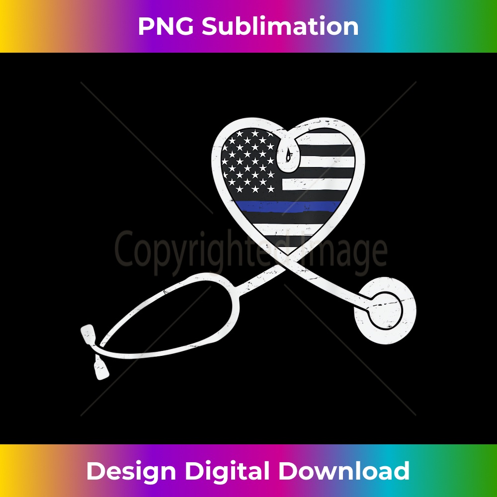 Nurse Wife Police Officer Heart Support Love Stethoscope - U | Inspire ...