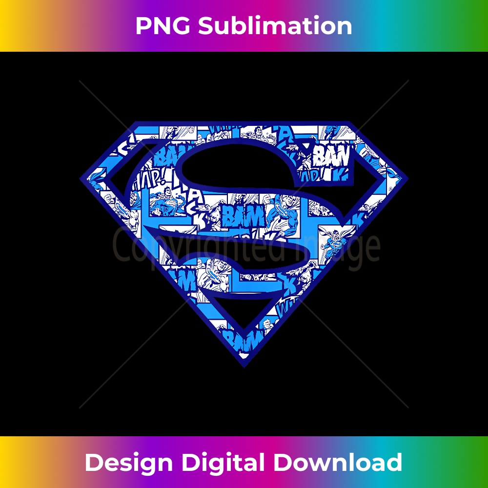 DC Superman Logo Collage - Innovative PNG Sublimation Design | Inspire ...