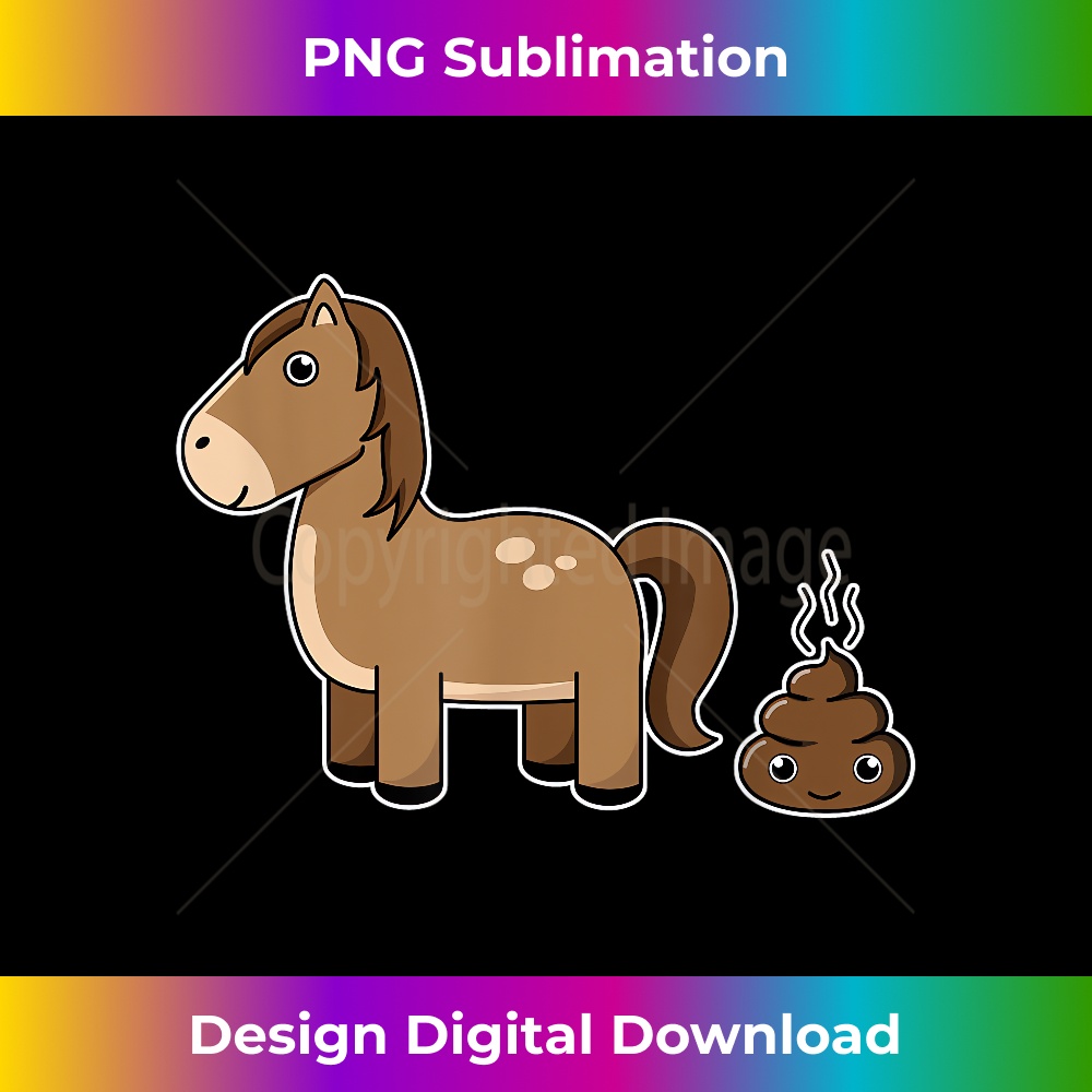 Funny Horse Shit Poop Face Cartoon Illustration - Deluxe PNG - Inspire ...