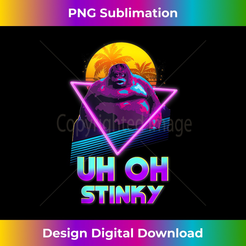 Uh Oh Stinky Poop Le Monke 80s Vaporwave Outrun Style - Edgy | Inspire ...