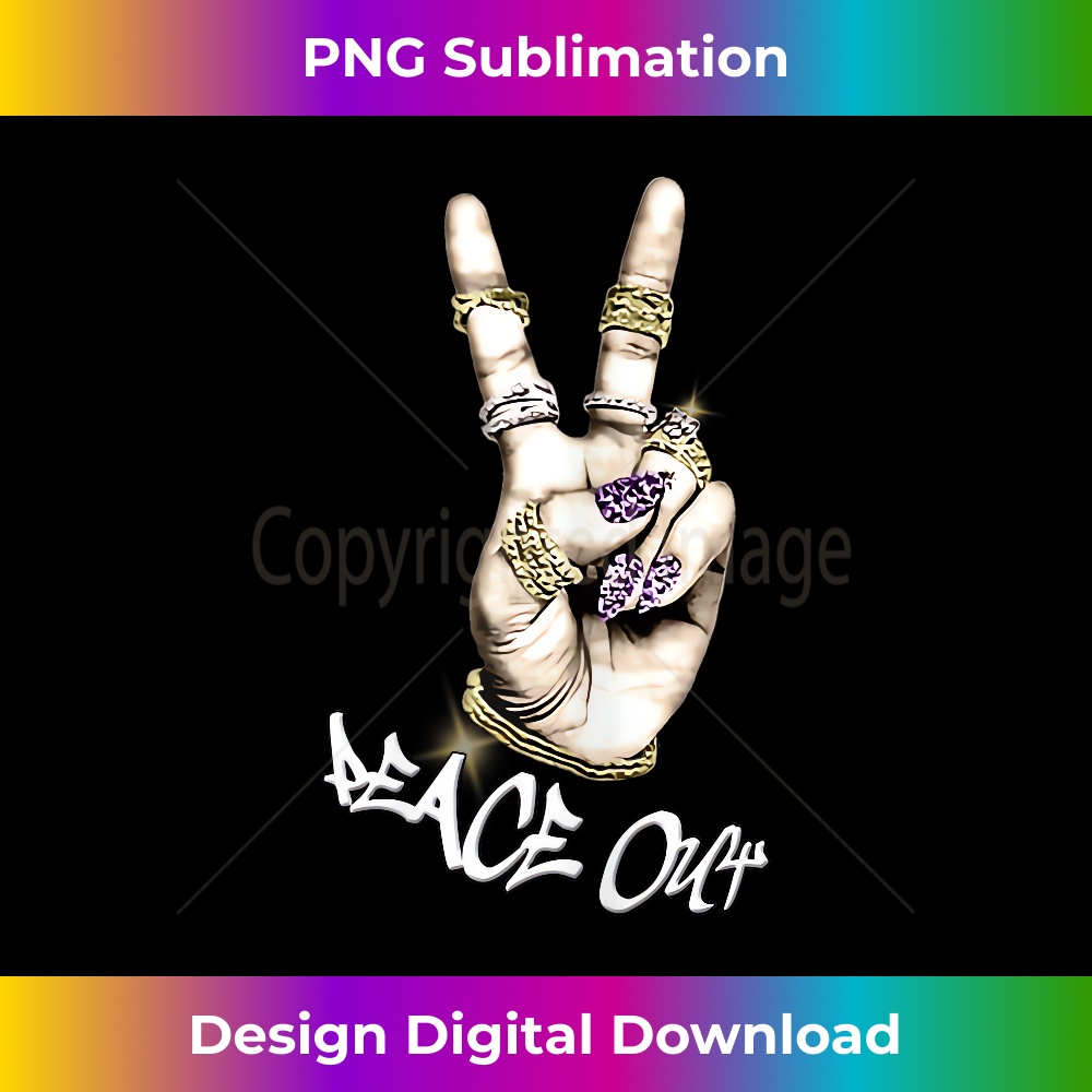 Peace Sign with purple painted nails graphic - Bespoke Subli | Inspire ...