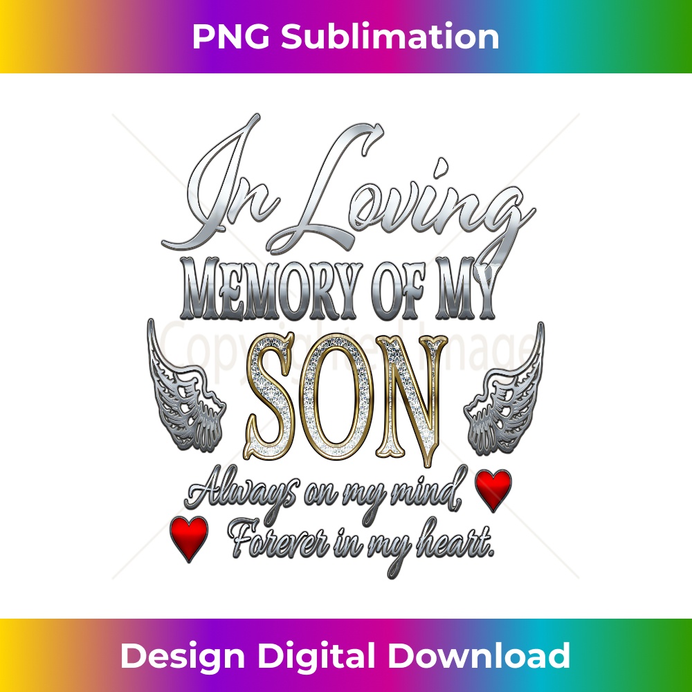 In Loving Memory of My Son Memorial - Deluxe PNG Sublimation | Inspire ...