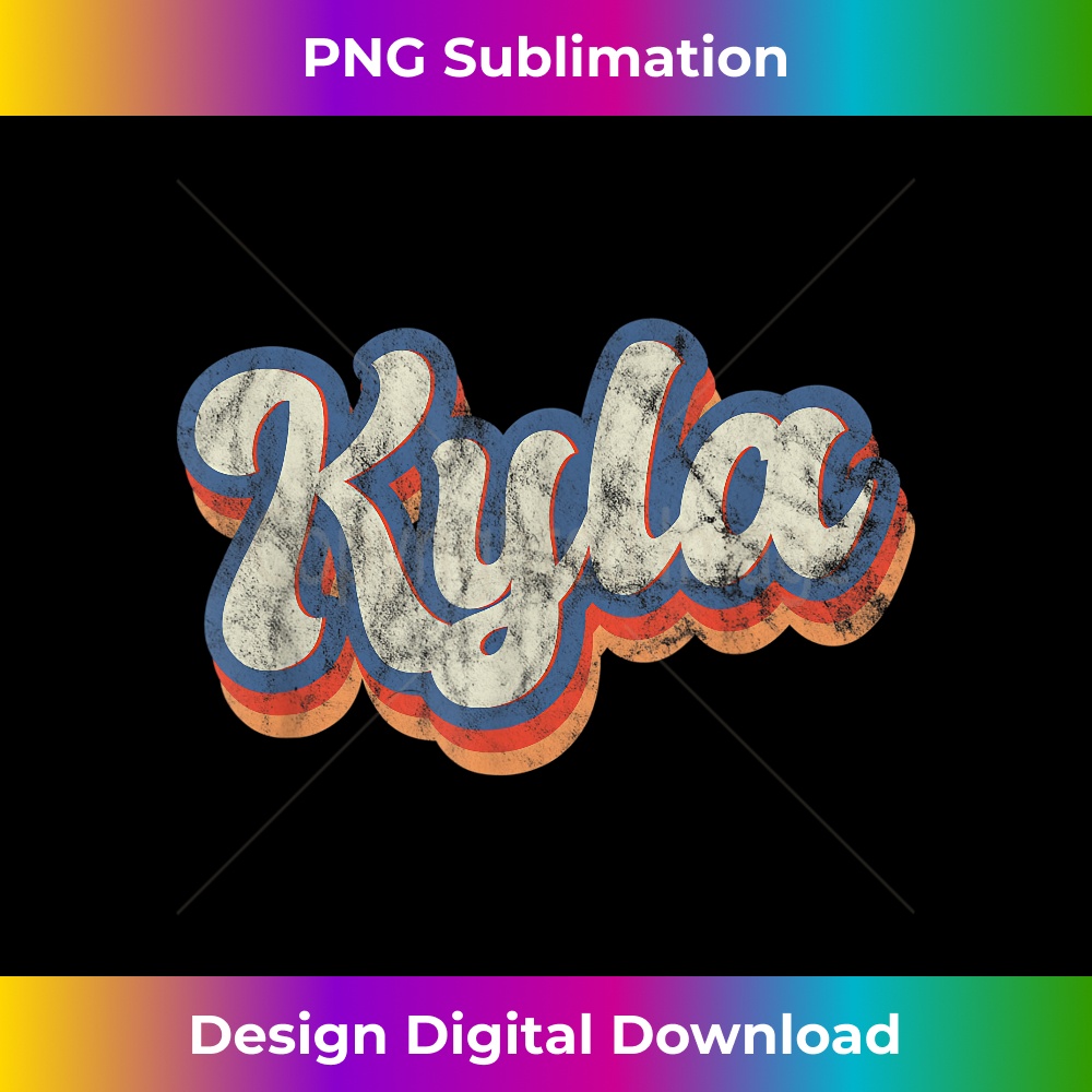 Kyla Personalized Name Custom Lettering 70's - Vibrant Subli | Inspire ...