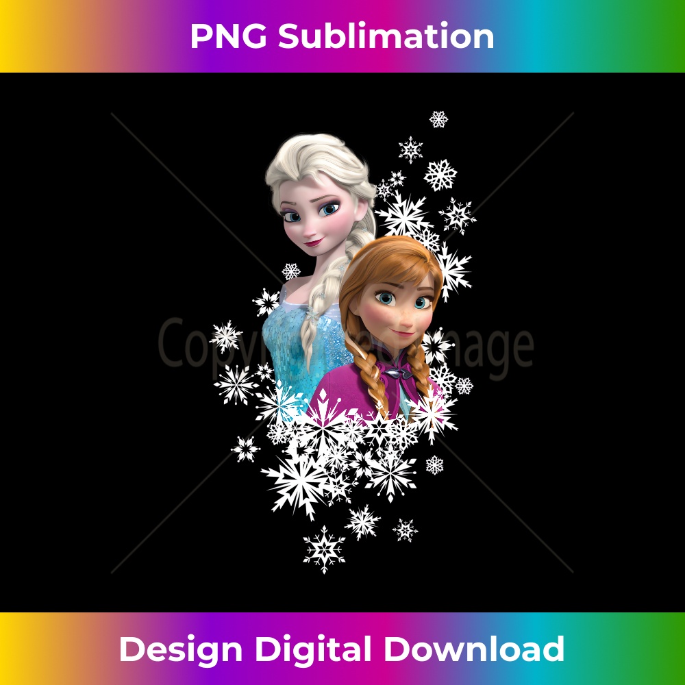 Disney Frozen Anna and Elsa Snowflakes - Sleek Sublimation P | Inspire ...