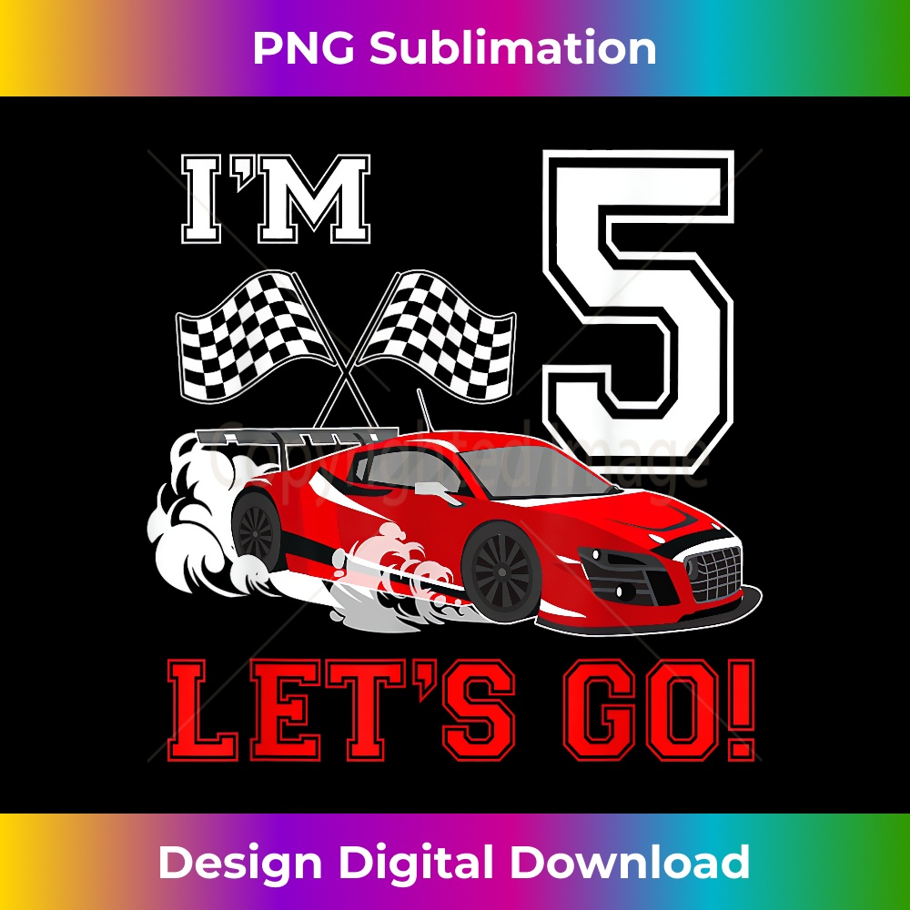 5 Year Old Race Car 5th Birthday Racecar Racing Boy - Deluxe | Inspire ...