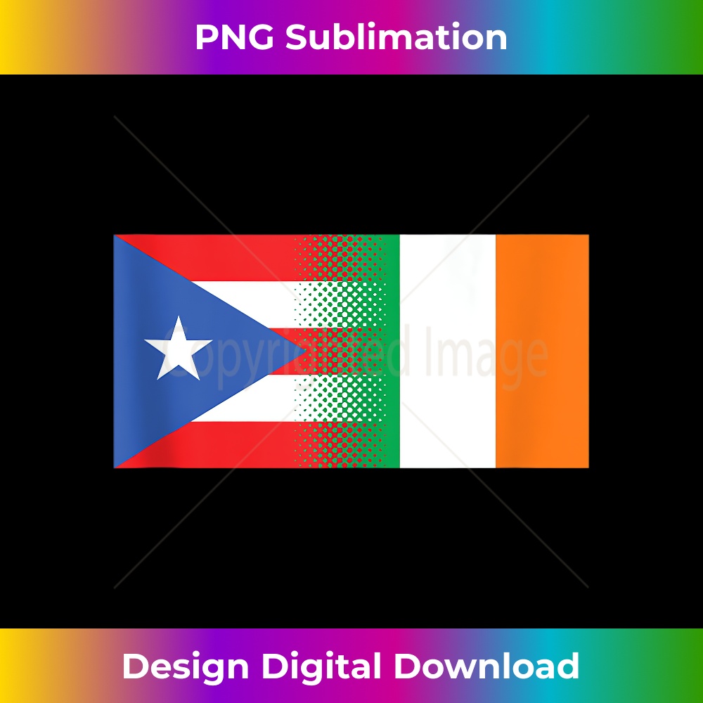 Puerto Rican Irish Flag Puerto Rico Ireland - Minimalist Sub - Inspire ...