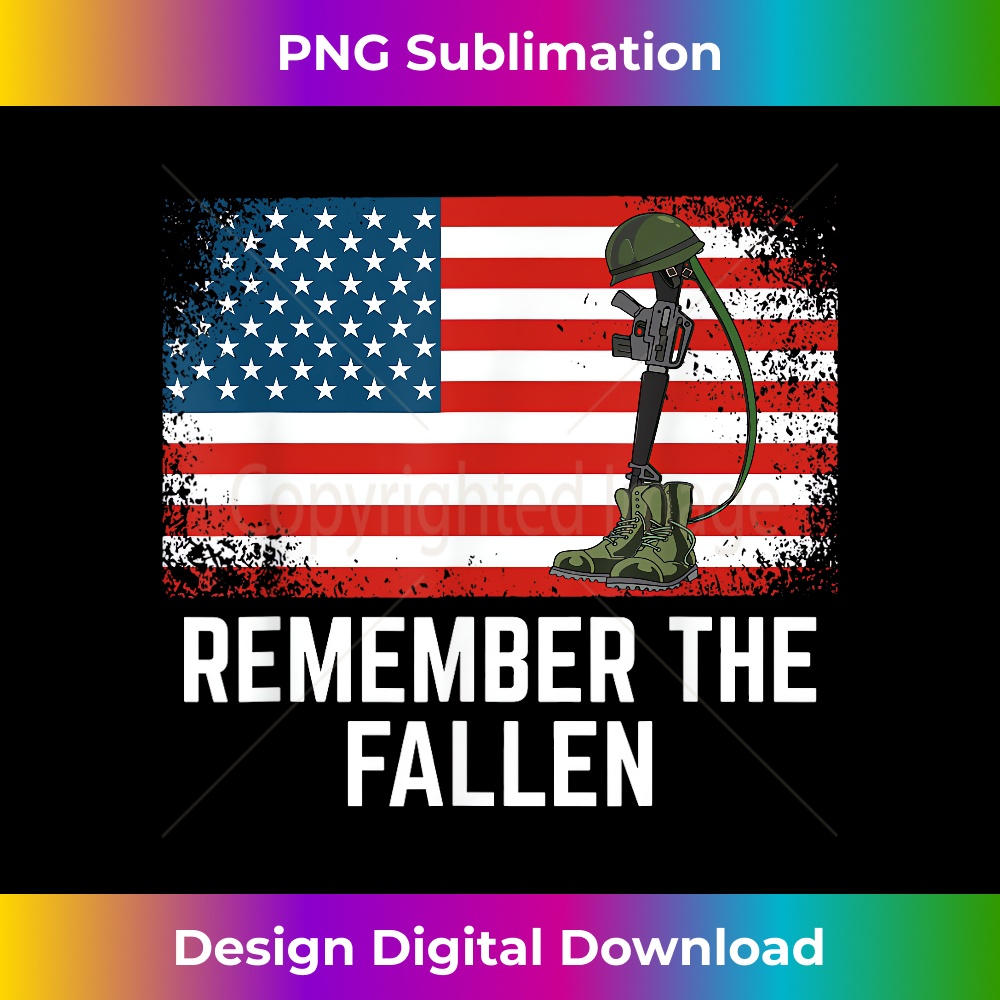 Memorial Day Remember the Fallen Flag With Battlefield Cross | Inspire Uplift