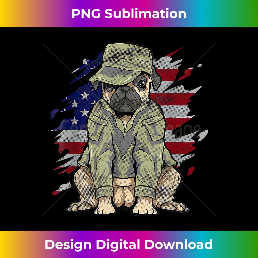 Pug Dog Memorial Day 4th of July American Flag USA Boy Men - | Inspire ...