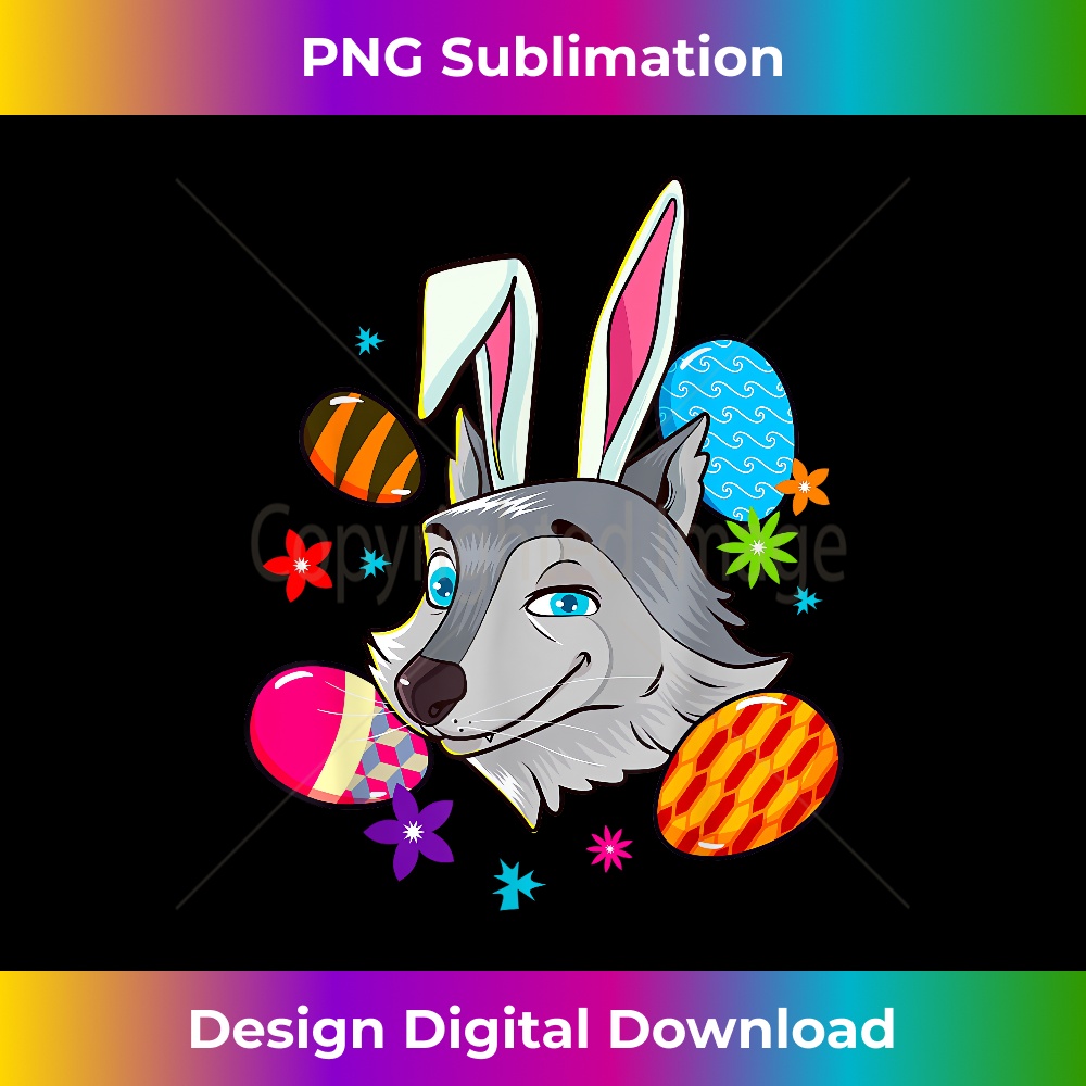 Easter Bunny Wolf Funny Easter Wolf - Luxe Sublimation PNG D - Inspire Uplift