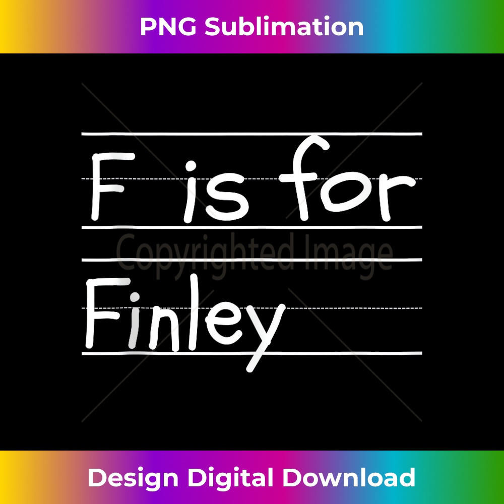 Personalized F is for Finley Name Student Kindergarten - Lux | Inspire ...
