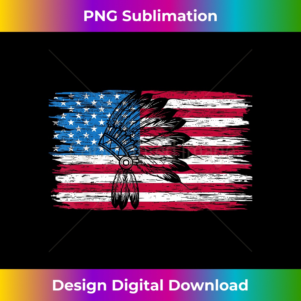 Native American USA Flag Indigenous People 4th Of July - Vib - Inspire ...