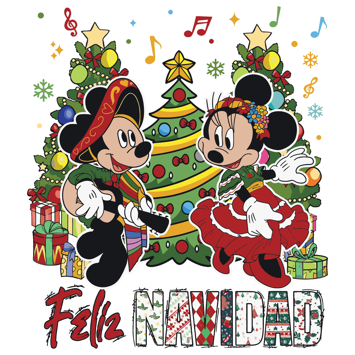Feliz Navidad Mexican Christmas Disneyland SVG | Inspire Uplift