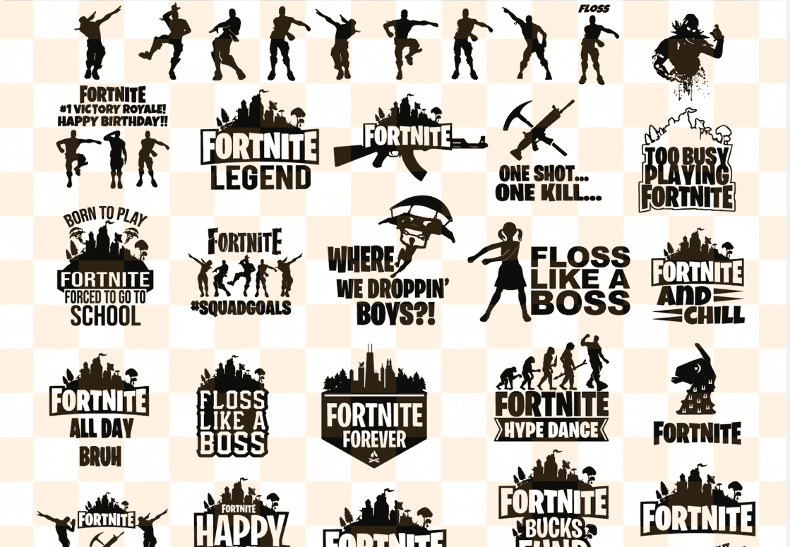 Fortnight Bundle SVG Fortnight Lovers SVG Fortnite Birthday | Inspire ...