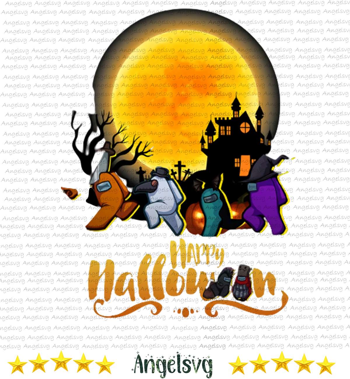 Happy Halloween Among Us, Halloween Png, Game Character | Inspire Uplift