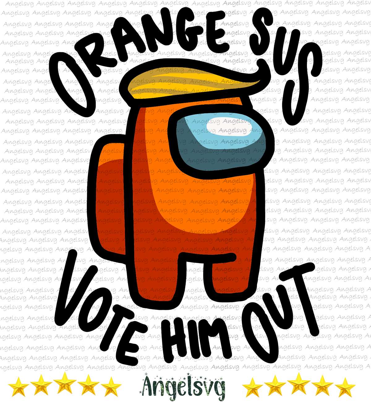 Orange sus vote him out, among us svg, vote orange out | Inspire Uplift