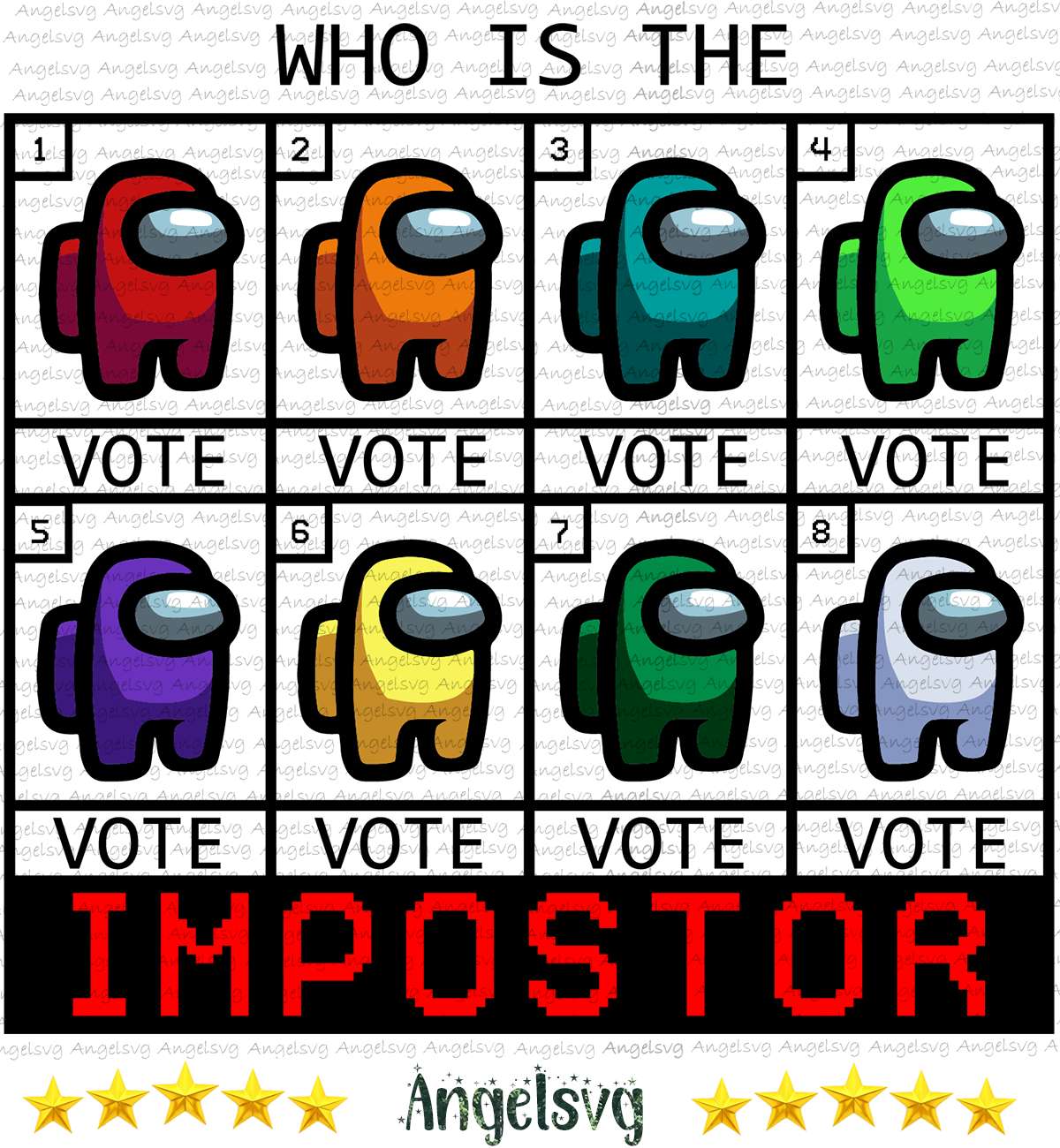 Who is the impostor, among us svg, among us gift | Inspire Uplift