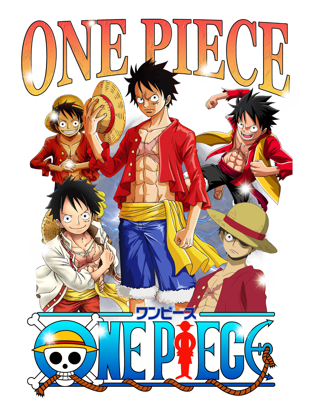 Vintage 90s Anime Japanese One Piece PNG | Inspire Uplift