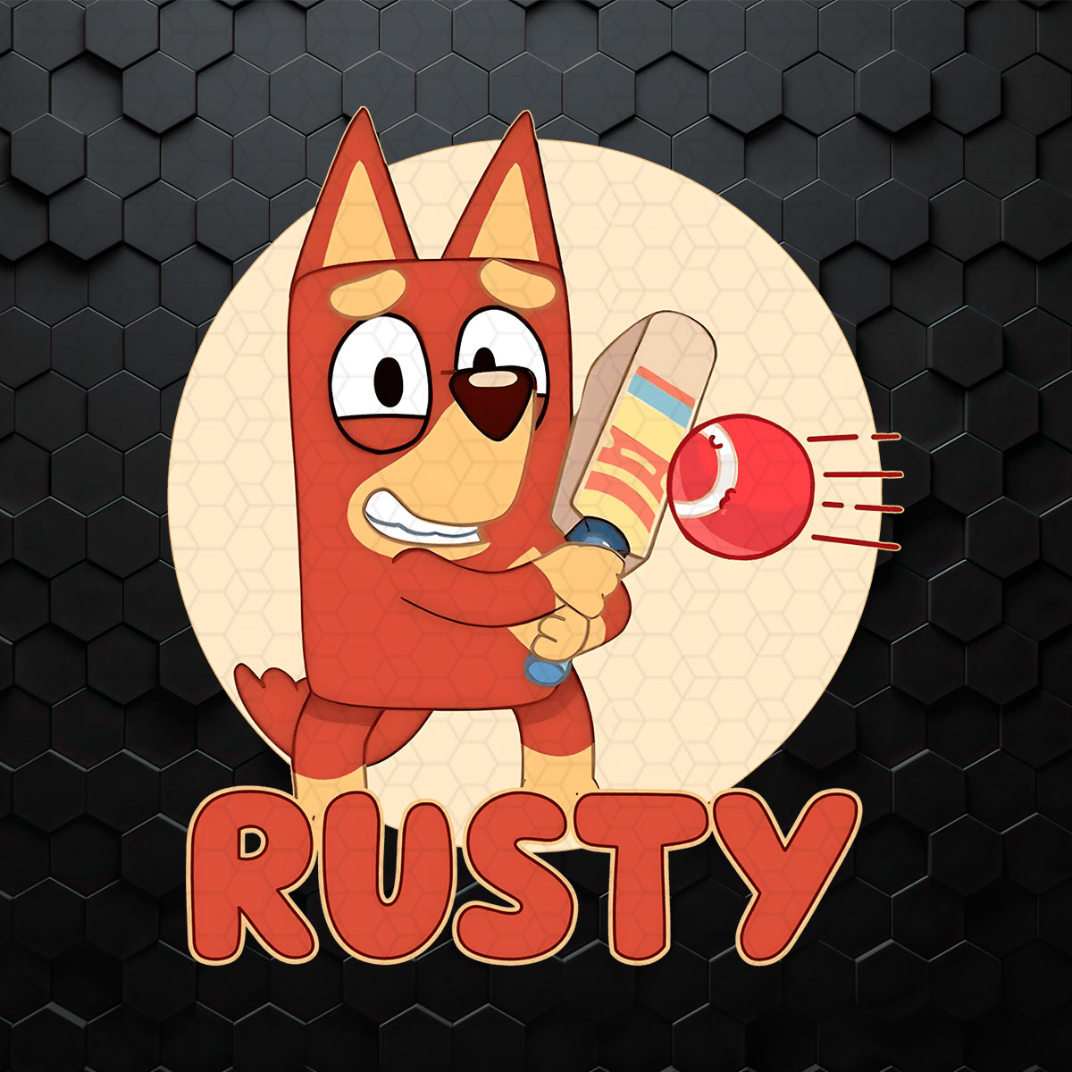 Funny Rusty Bluey Sport PNG | Inspire Uplift