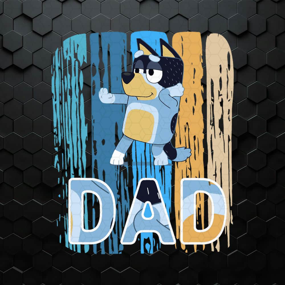 Funny Bluey Dad Dancing Bandit Heeler SVG | Inspire Uplift