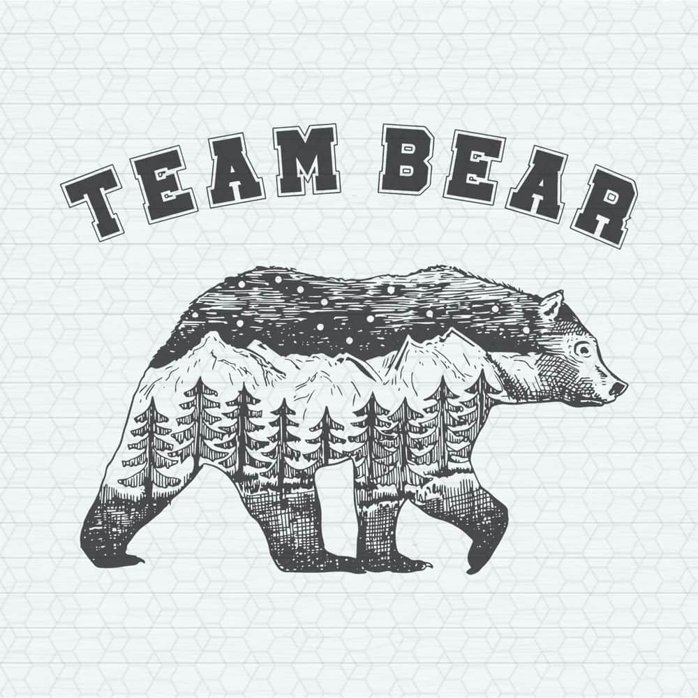 Team Bear I Choose The Bear Tik Tok Trend SVG - Inspire Uplift